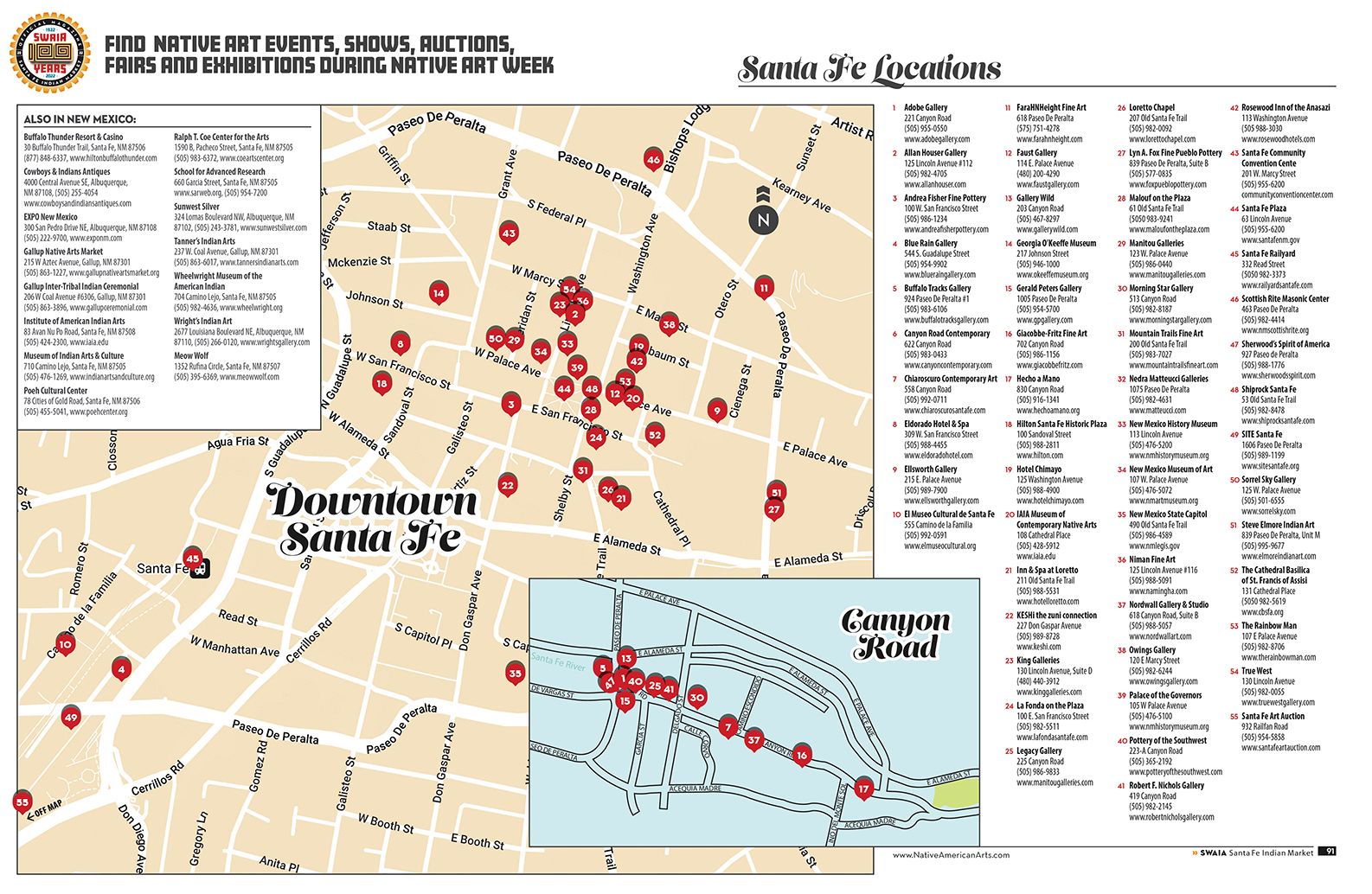 Santa Fe City Map (Issue 40)